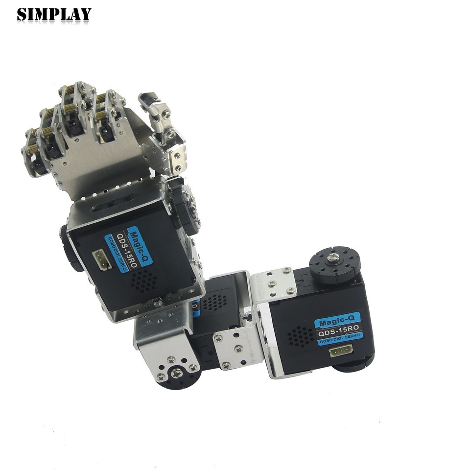 NEW Humanoid Robot Left Hand Arm with Fingers Manipulator&Servo for DIY ...