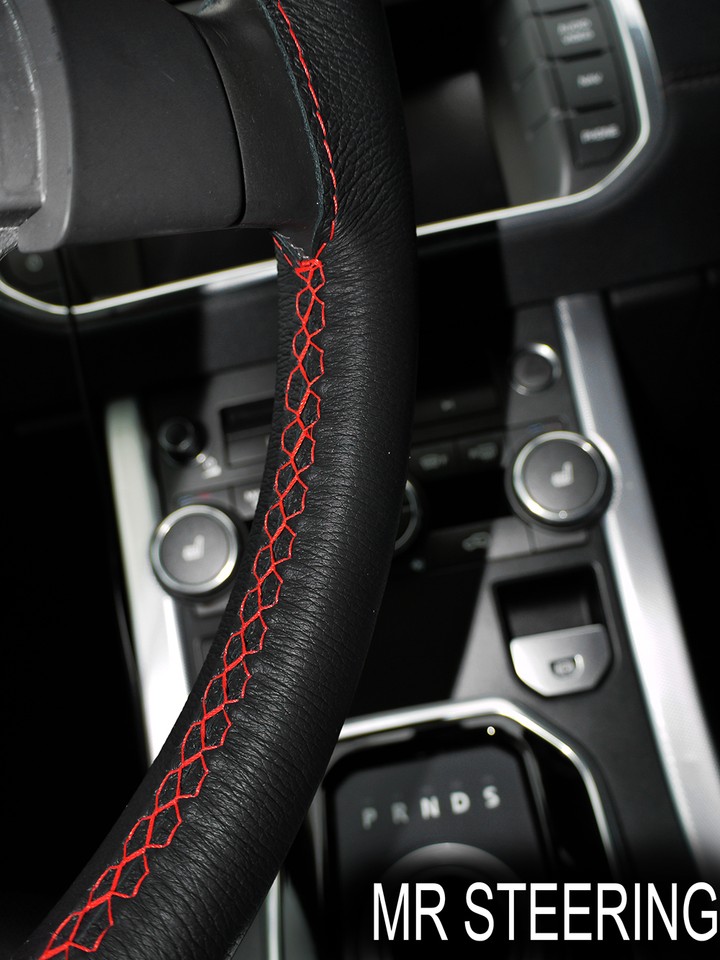FOR TRIUMPH HERALD 1960-1971 TRUE LEATHER STEERING WHEEL COVER RED ...