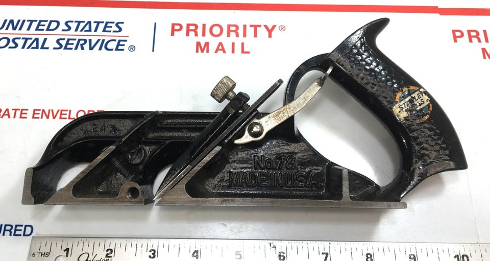 Vintage Stanley No. 78 Duplex Rabbet Wood Plane w/ SW Sweetheart - Made ...