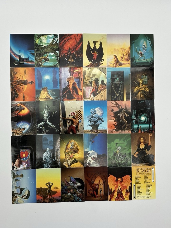 Michael Whelan - Adventures in Fantasy: 1993 Comic Images Complete Base ...