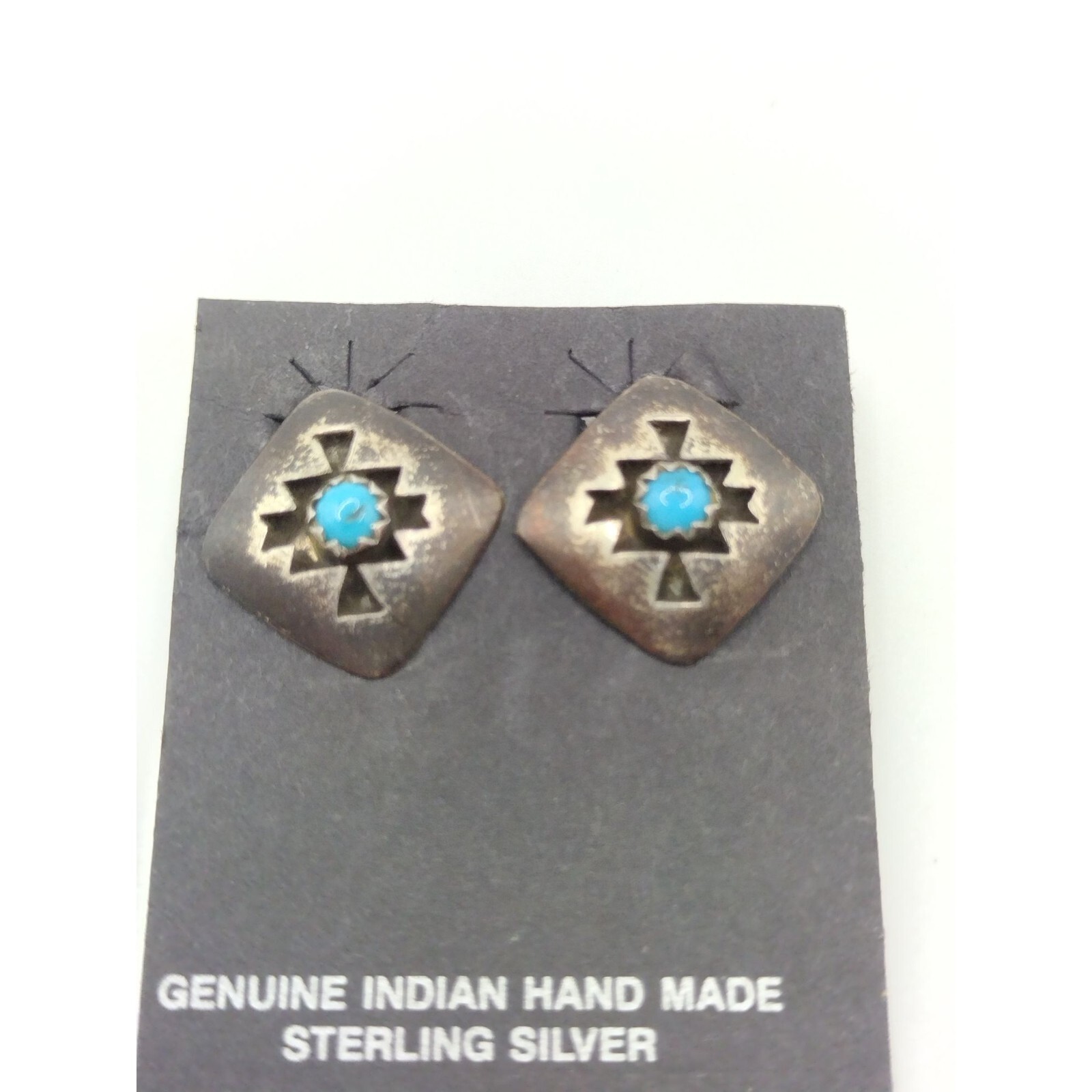 Sterling Silver Indian Native American Vintage Turquo… - Gem