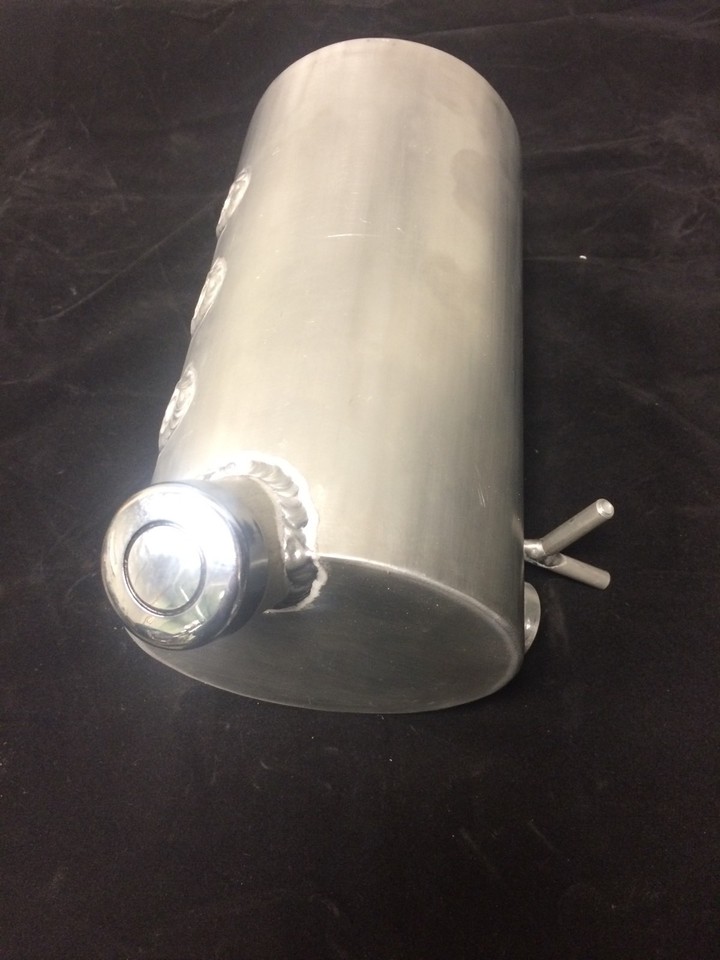 Choppahead Triumph flat side round oil tank (raw) - USA MADE - chopper ...