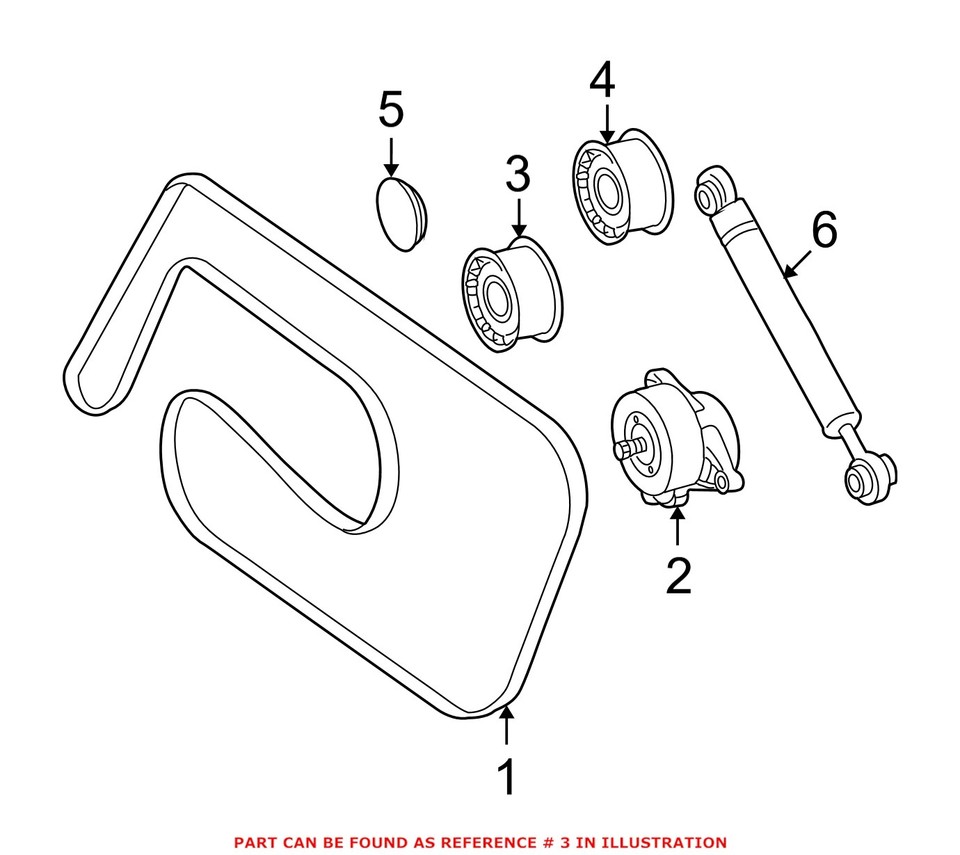 Genuine OEM Serpentine Belt Idler Pulley for Mercedes 0002020919 | eBay
