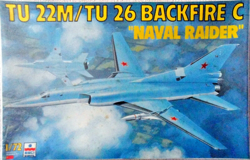 TU 22M/26 Backfire NAVAL RAIDER Russian Jet Bomber 1/72 Large Plastic ...
