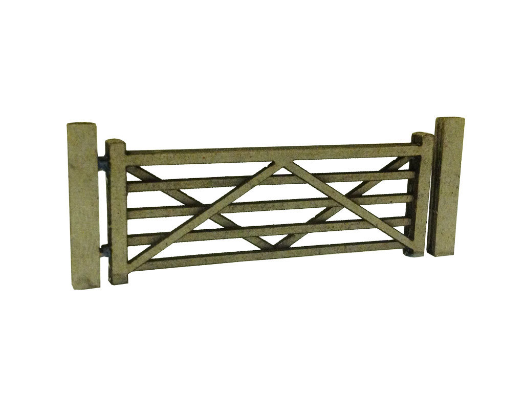 LASER CUT FARM / GARDEN GATES & POSTS OO SCALE / 1:76 MODEL RAILWAY ...