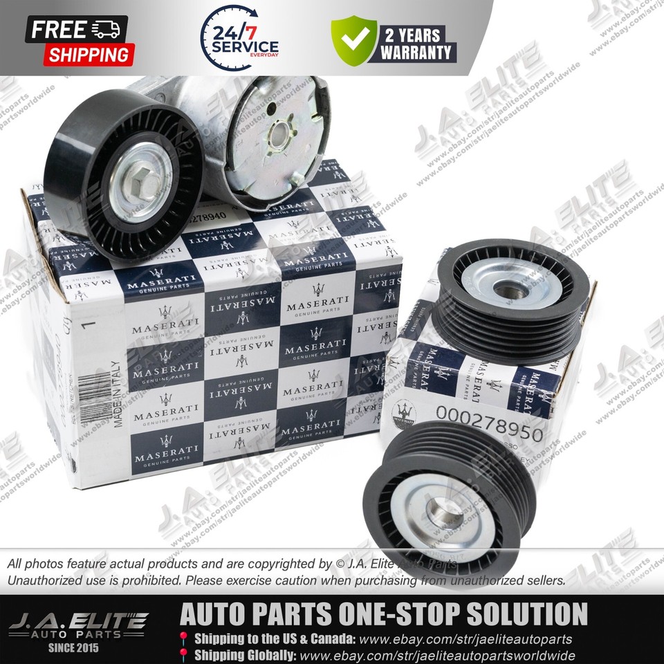 3pcs Genuine Drive Belt Replacement Kit fit Maserati Ghibli Levante ...