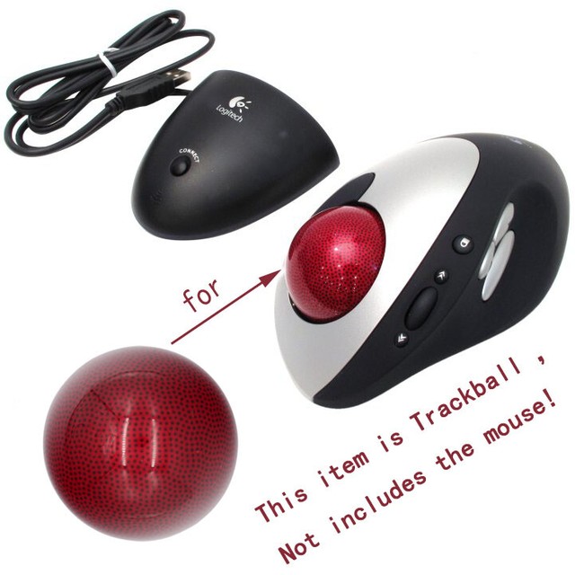 Logitech Trackman Wheel T-rb22 Wireless Trackball Mouse Ps2 USB Optical ...