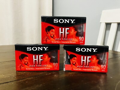 Sony HF Cassette Tapes 90 min High Fidelity Blank Cassette Normal Bias ...