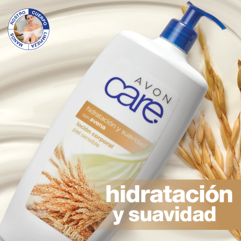 Crema Corporal con Avena y Vitamina E Avon Care 1 litro para piel ...