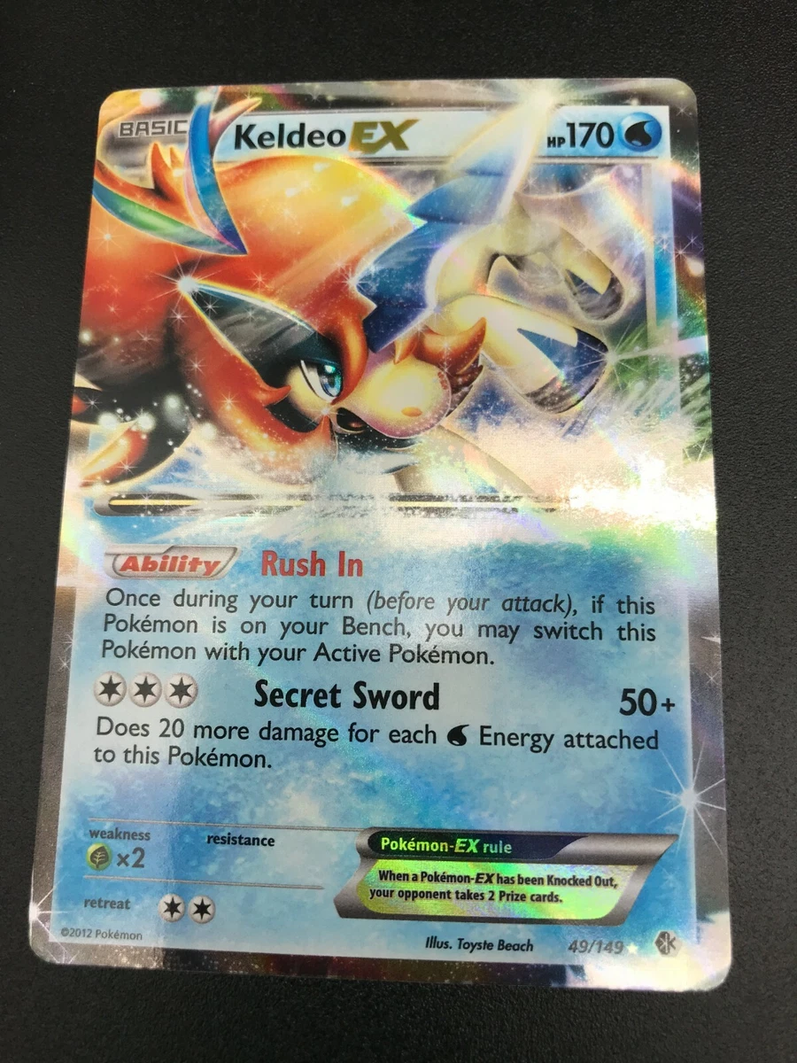 Pokemon Keldeo Ex Card