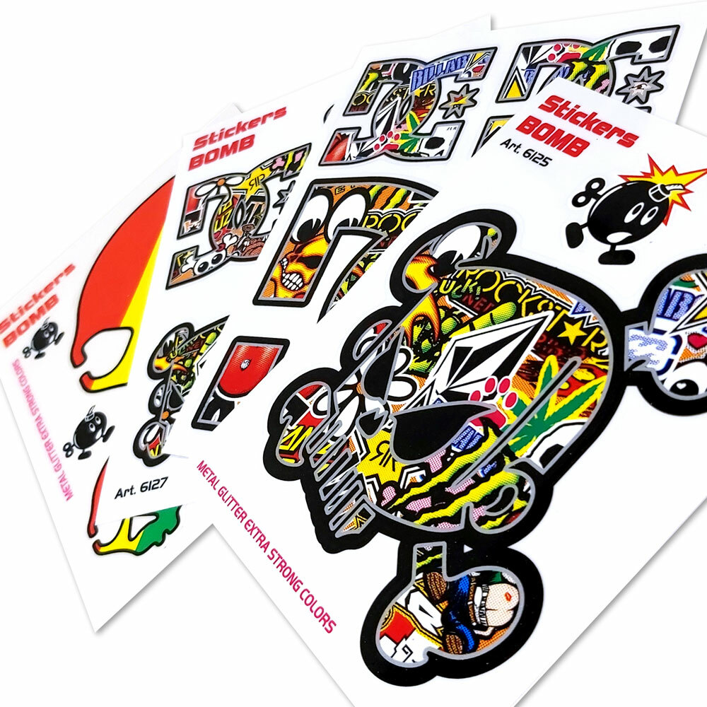 Stickers Bomb Skull 10 X 12 CM | eBay