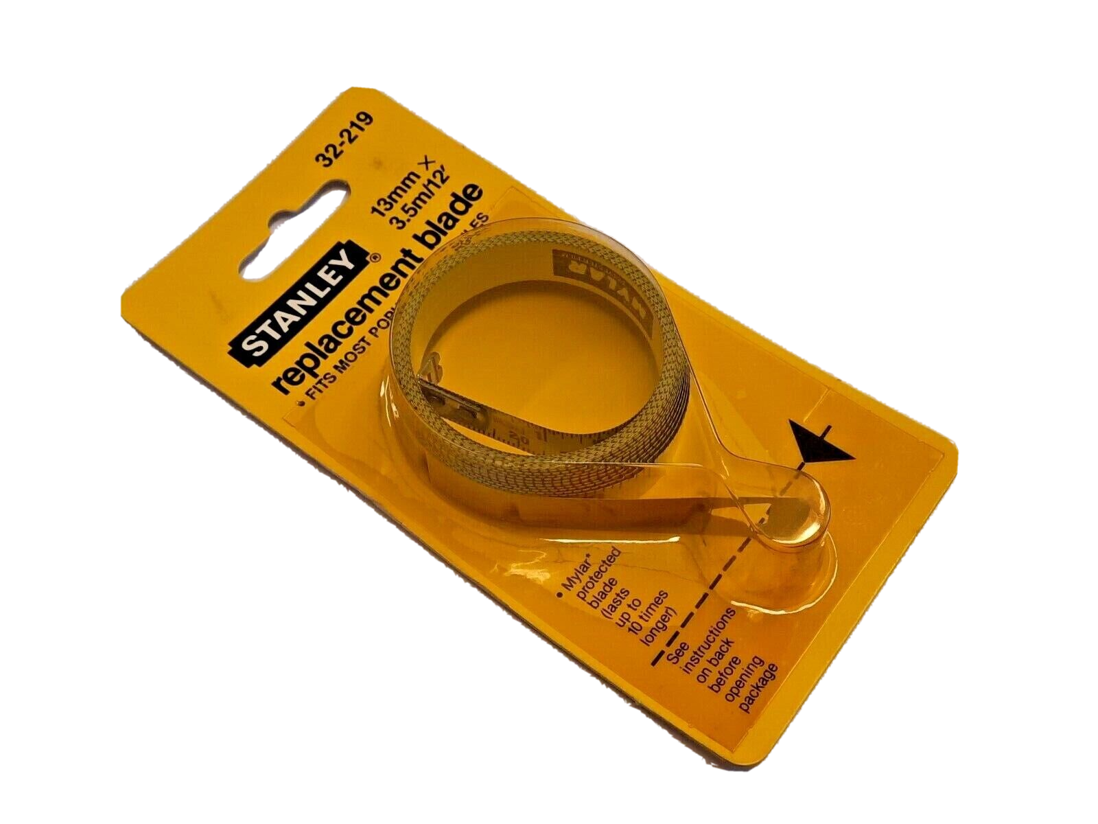 NOS STANLEY TAPE MEASURE REPLACEMENT 13mm .5m/12’ BLADE 32-219 for sale ...