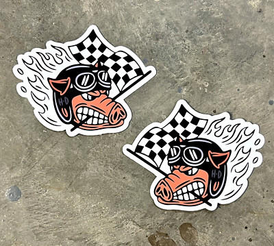 Harley Davidson Fast Johnnie Dealer Logo Pair #1 Shop Decal Road Glide ...