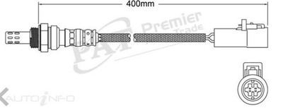 PAT Oxygen Sensor For Ford Falcon FG,BF XR6 4.0L,2.0L,AU 5.0L Petrol ...