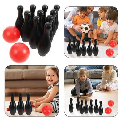 Indoor Bowling Set Tabletop Sports Game Mini Portable Miniature Toy ...