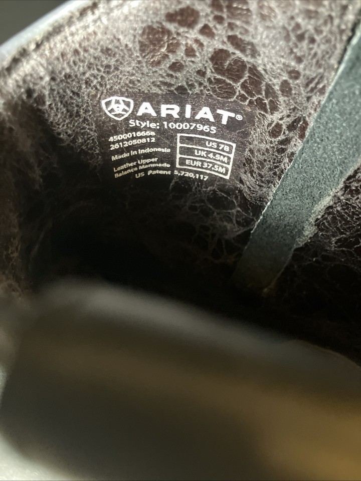 ARIAT Unbridled 10007965 Gray/Black Leather Western Cowgirl Boot Women ...