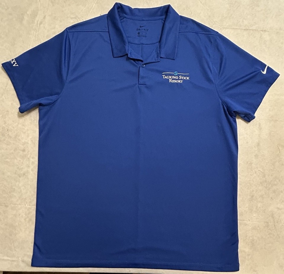Nike Golf Polo Shirt Mens XL Blue TALKING STICK RESORT Golf Club X-XXV ...