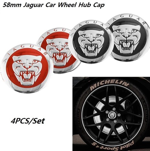 4pcs/58mm Car Wheel Center Hub Caps Covers for Jaguar Auto Accessories ...