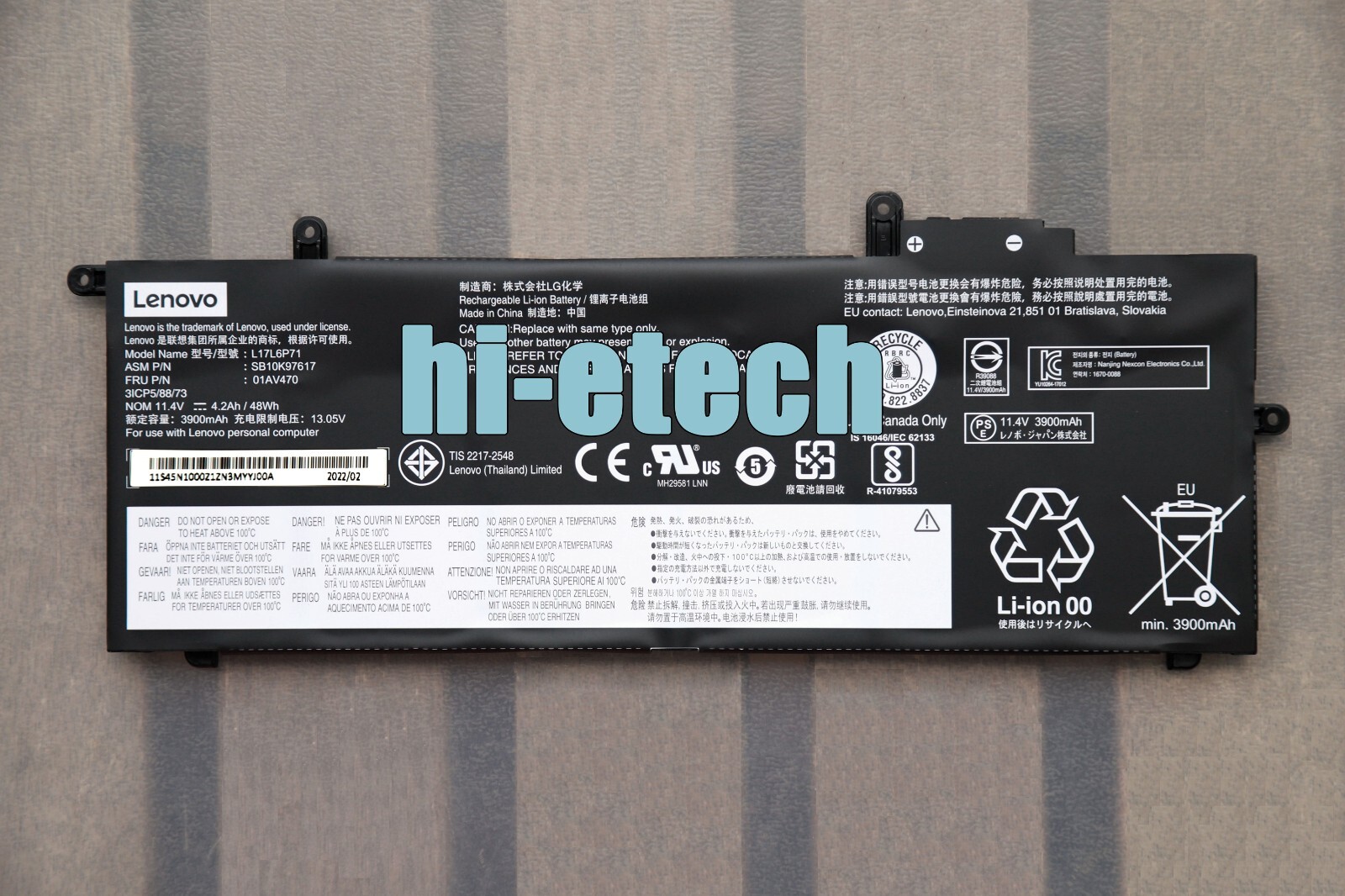 New Genuine L17L6P71 L17M6P71 L17C6P71 01AV470 01AV471 Battery For ...