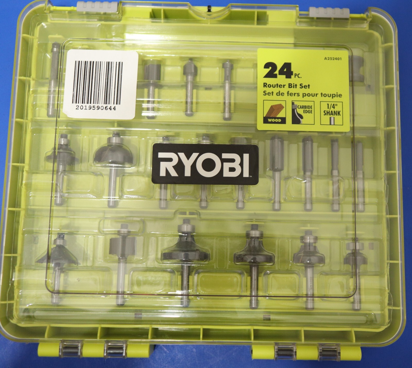 Brand New Ryobi Router Bit Set with Case 24pcs A252401 | eBay