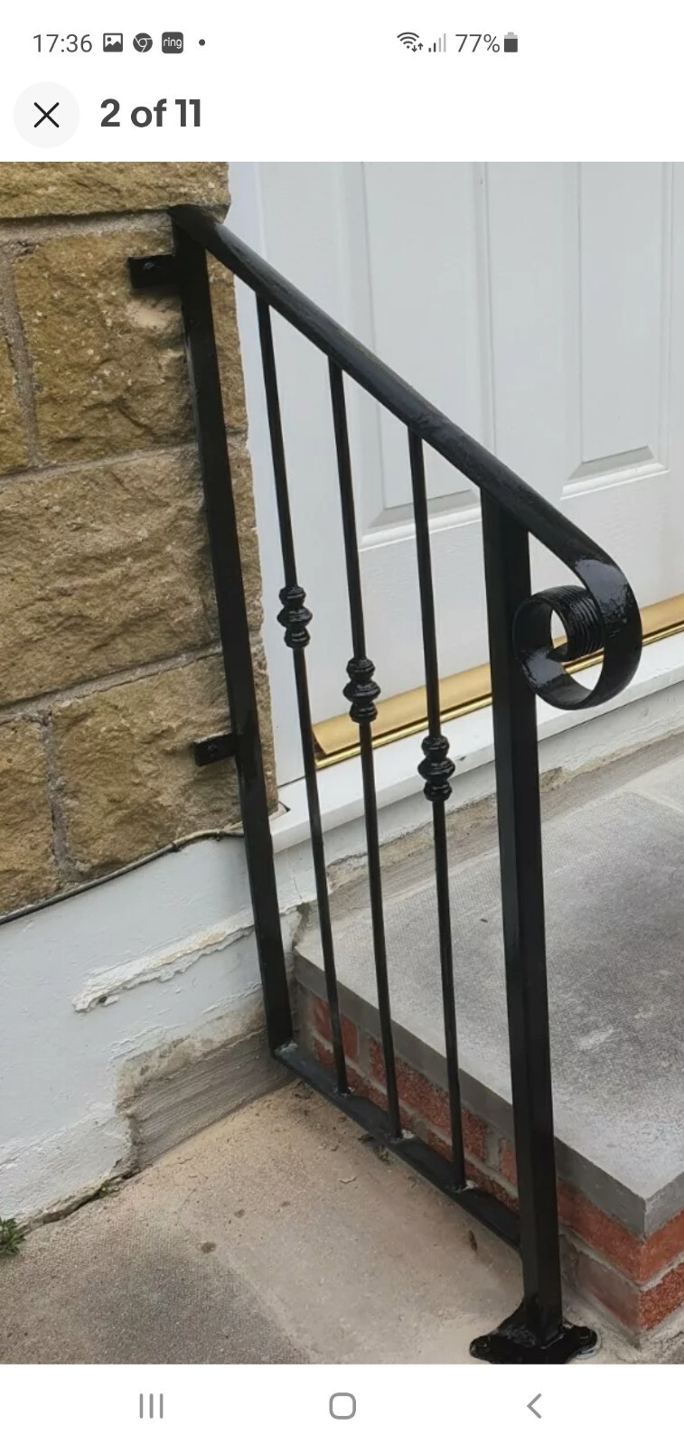 wrought iron outdoor handrail 3 designs to choose from | eBay UK