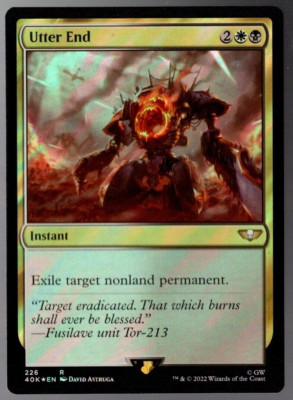 Utter End 226 Rare Surge Foil Warhammer 40K MTG NM | eBay