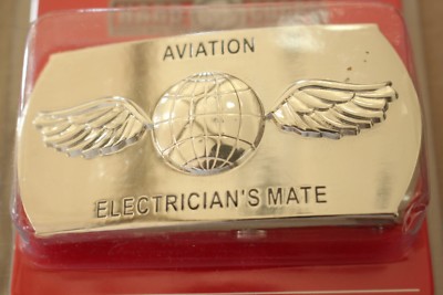 USN NAVY SHIP SHORE AIR AVIATION ELECTRICIAN'S MATE RATE SPECIALTY BELT ...