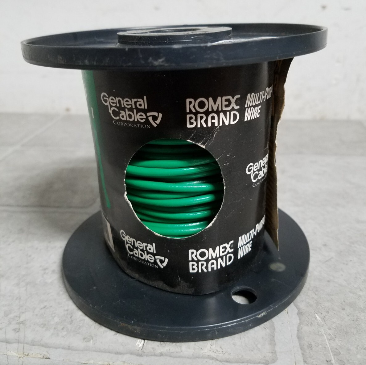 NEW Romex General Multi-Purpose Wire Solid Green Type THHN 50FT | eBay