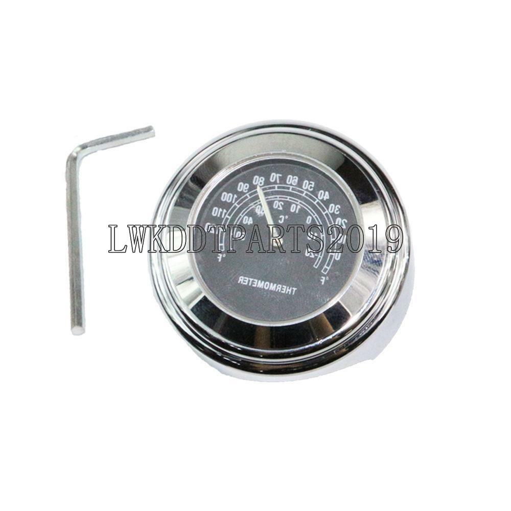 Chrome 7/8'' 1'' Thermometer For Honda Shadow VT ACE Aero Spirit VLX600 ...