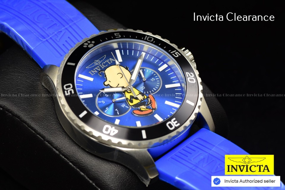 Invicta Character Collection 48mm Ltd Ed. Blue Dial Quartz Blue Tone ...