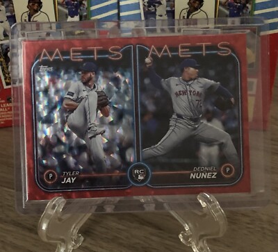 2024 Topps Update-Mets Rookie Combo Tyler Jay,Dedniel Nunez Orange Holo ...