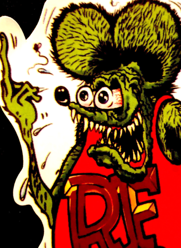 RAT FINK STICKER “KEEPING IT SIMPLE F... OFF” 2 1/2“ X 3 3/4” GLOSSY ...