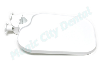 WHITE Post Mounted Utility Pole Post Tray Shelf Table Dental Medical ...