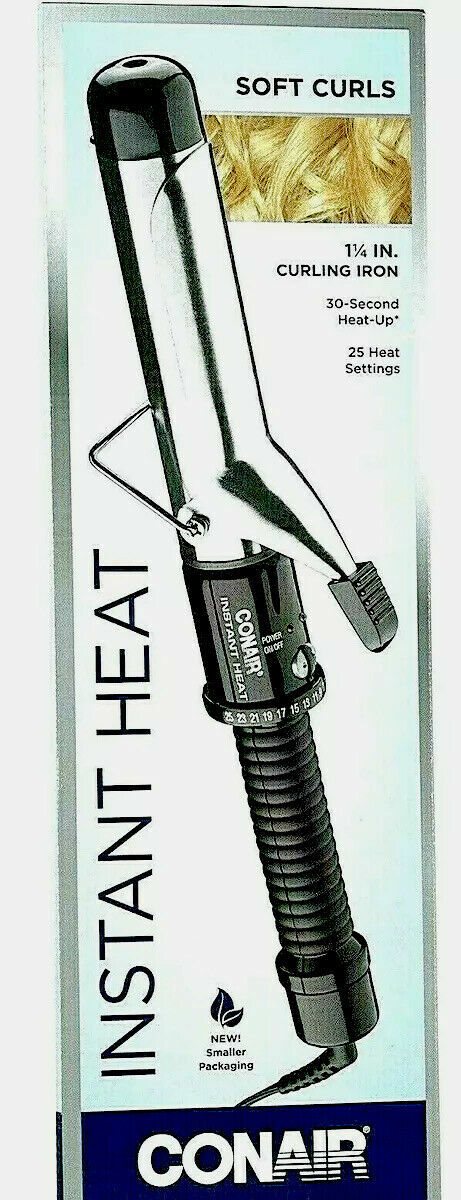 CONAIR hot sticks 1 1/4" Curling Iron 30 sec heat up 25 heat settings ...