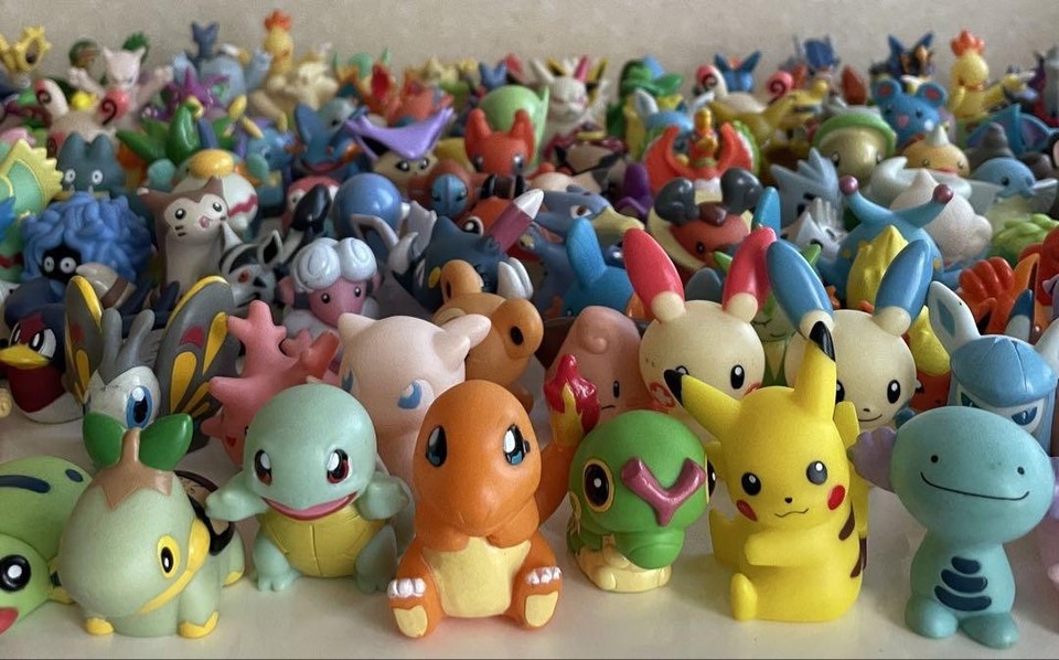 Pokemon Figure Set Lot 100 Figures including Surfing Pikachu and ...