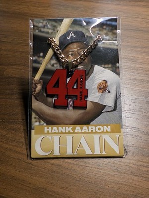 Hank Aaron 44 Chain Atlanta Braves Truist Ballpark Tour Chain Series ...