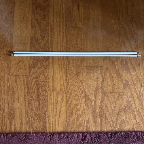 Mainstays 21 To 41 Adjustable Round Sash Curtain Rod, 7/16" Diameter ...