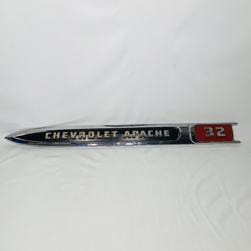 1959 Chevrolet Apache 32 Truck Fender Trim Spear Emblems Driver Left ...