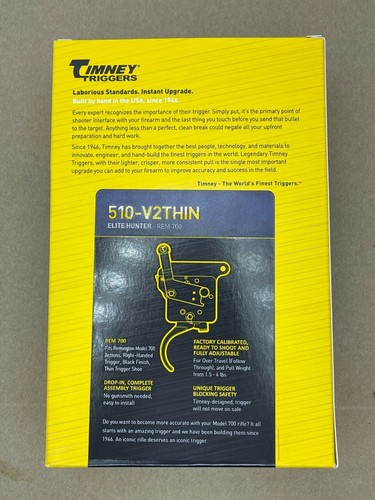 TIMNEY 510-V2THIN TRIGGER REMINGTON 700 W/ SAFETY 1.5-4LBS PULL ...