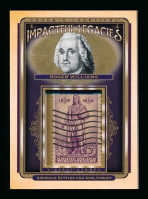 2021 Goodwin Champions Impactful Legacies Stamp Relic IL-12 Roger ...