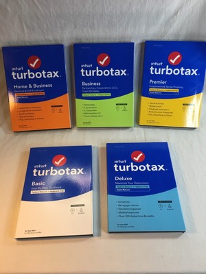 Intuit TurboTax 2021 Federal E-File CD: Basic, Deluxe, Premiere | eBay