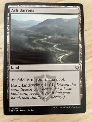 MTG Ash Barrens Masters 25 #236/249 Regular Uncommon A25 NM/M | eBay