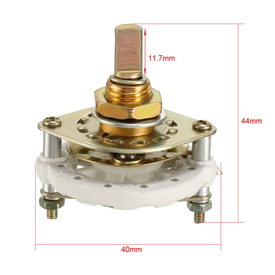 1P4T 1 Pole 4 Position 1 Deck Band Channel Rotary Switch Selector with ...