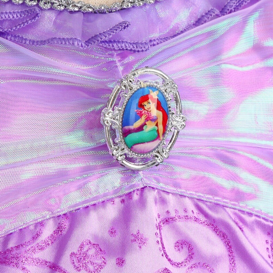 UK Stock Kids Girls Princess Cosplay Mermaid Queen Costume Fancy Dress ...