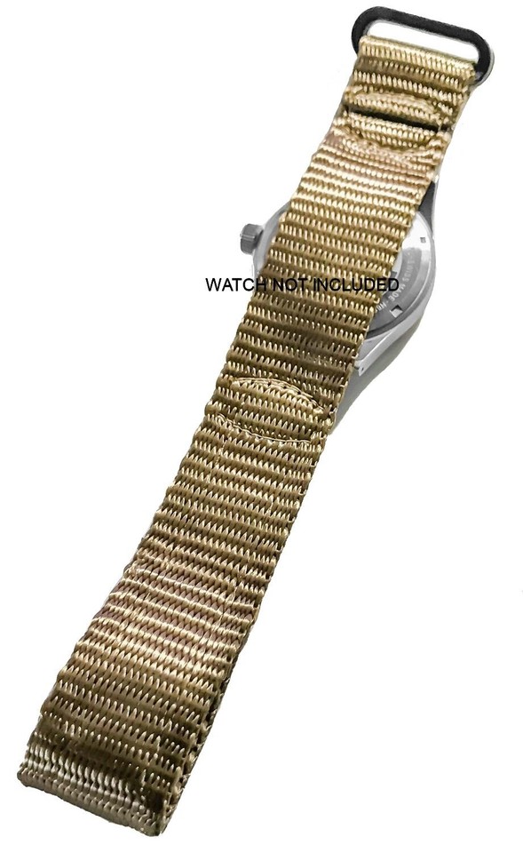 Nylon Hook & Loop Watch Strap 16–20mm Fits Timex Expedition Fastwrap ...