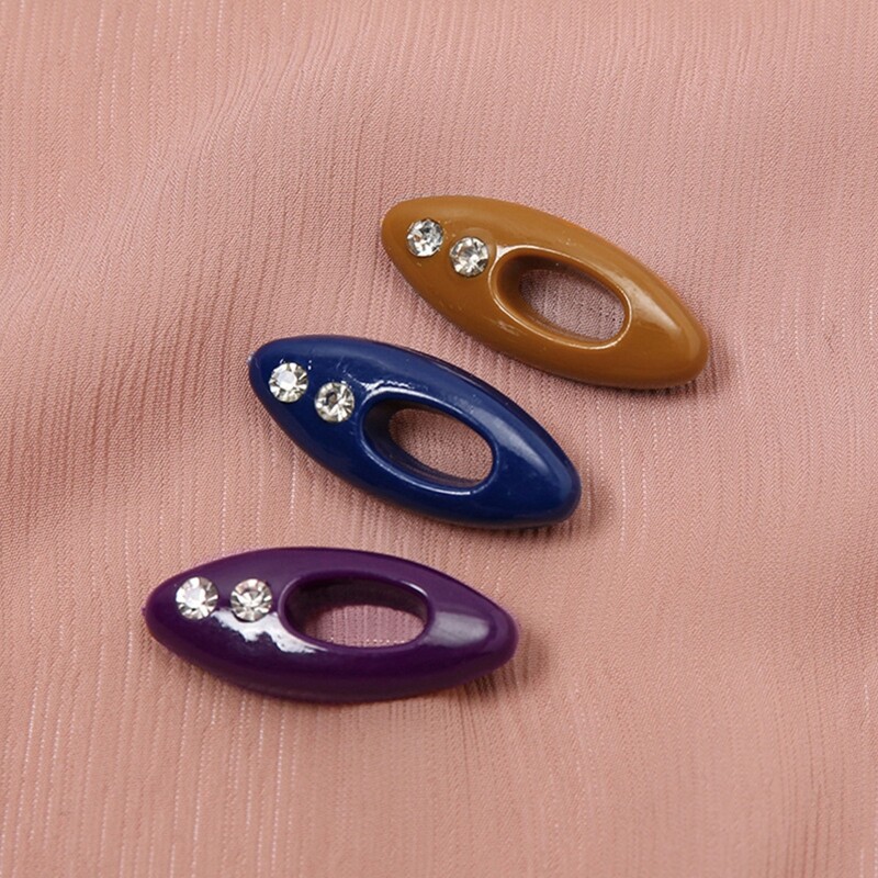 Fashion Scarf Clip Women Hijab Pins Plastic Safety Pins Girls Brooches ...