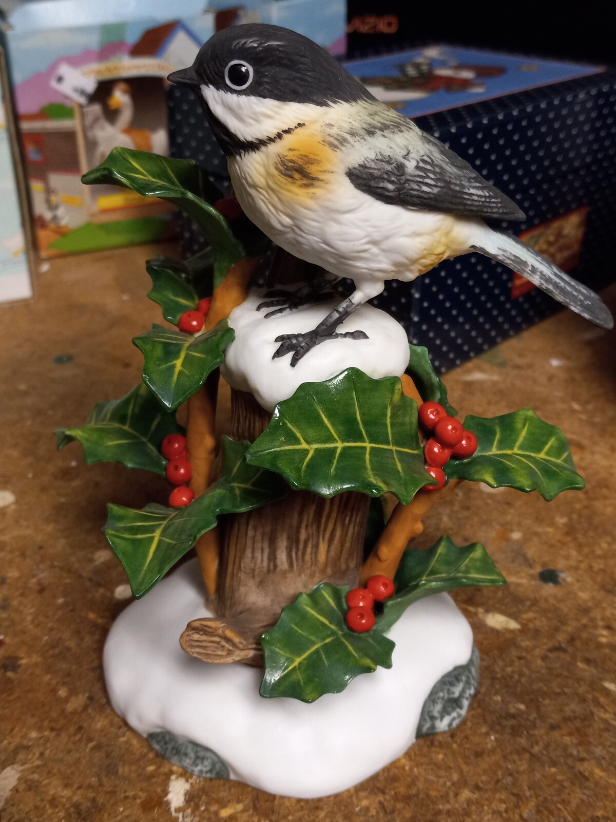 RSPB Franklin Porcelain Black Capped Chickadee 1981 | eBay