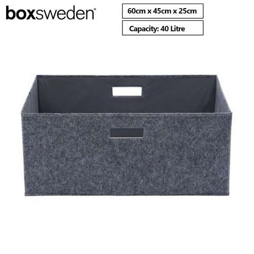 Foldable Felt Storage Cube W/Handle Wardrobe Closet Clothes Organiser ...