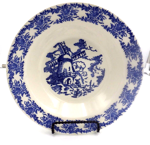 Royal China USA Blue Windmill Pattern Round Serving Bowl | eBay