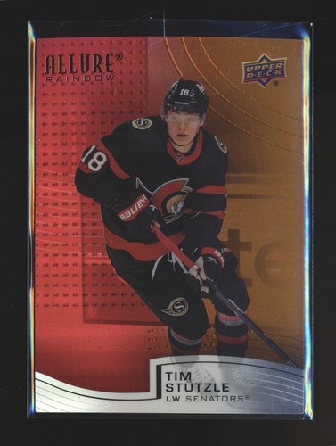 2021-22 UD ALLURE RAINBOW RED ORANGE TIM STUTZLE SENATORS | eBay